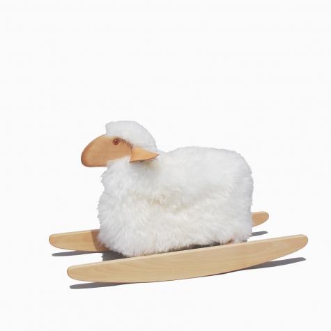 All Natural Rocking Sheep Toy